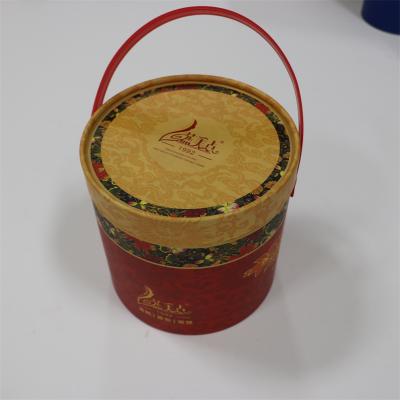 China Custom Luxury Cylindrical Paper Box Gift Packaging Foil Stamping Embossing For Cosmetics Spirits Candles for sale