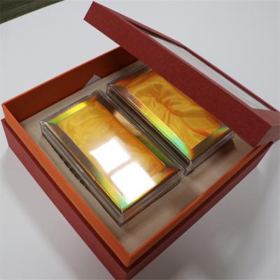China Premium Gift Packaging Paper Wine Box Transparent Window Display Magnetic Closure for sale