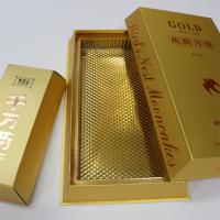 China Golden Mooncake Food Packaging Box Luxury Gold Foil Premium Paper Magnetic Closure Mid-Autumn Festival Gift Presentation for sale