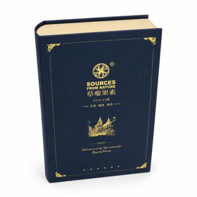 China Natural Luxury Book Shaped Gift Box Magnetic Closure CMYK Offset for sale