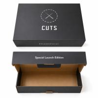 China Durable Flat Pack Black Corrugated Box for Shipping Packaging for sale