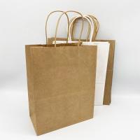 China Recyclable Kraft Paper Bags Designed For Retail Food Packaging Shopping And Gift Wrapping With Custom Printing And Durable Construction for sale