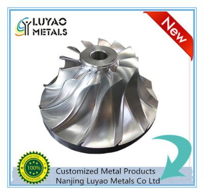 China DIN ASTM Standard Aluminum Investment Casting CNC Machining Impeller ±0.1mm Tolerance 0.1-500KG Weight Range for sale