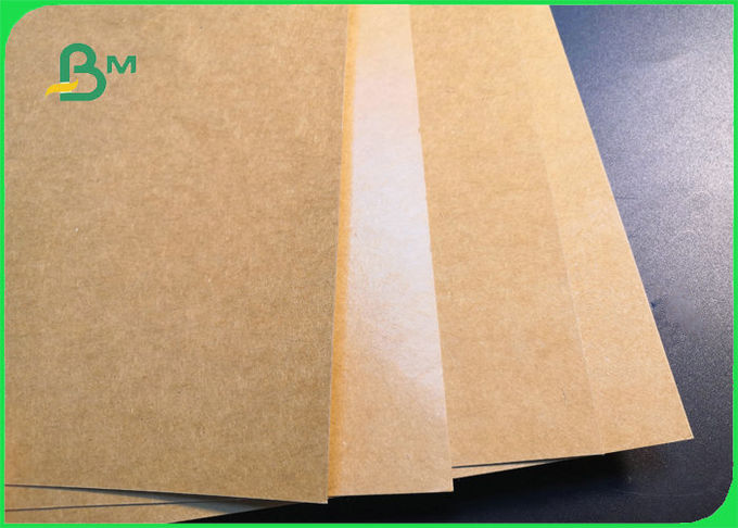 Food Grade 300gsm + 15g PE Brown Recyclable Paper For Snack Boxes Waterproof Food Grade 300gsm + 15g PE Brown Recyclable Paper For Snack Boxes Waterproof