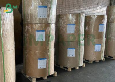 China Cement Bags Material 80gsm Semi Extensible Virgin Kraft Paper 102cm width roll for sale