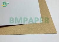 China 90cm Roll 250g 300g White Coated Brown Kraft Board For Food Packaging Box for sale