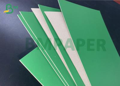 China 2mm Green Lacquered Cartons C1S Grey Cardboard Stiffness Offset Paper for sale