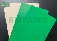 China 700 x 1000mm 1mm 2mm Green Coated Cardboard Grey Back Stiffness Paperboard for sale