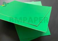 China 700 x 1000mm 1mm 2mm Green Coated Cardboard Grey Back Stiffness Paperboard for sale