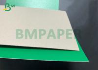 China 700 x 1000mm 1mm 2mm Green Coated Cardboard Grey Back Stiffness Paperboard for sale