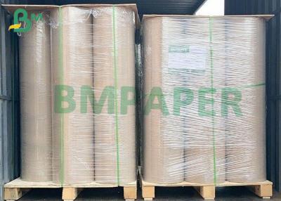 China 70 - 120gsm brown craft paper roll for packing bag - pure wood pulp for sale