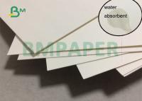China 70 x  100cm 1mm 2mm 3mm Pure White Water Absorbent Cardboard Sheet For Cup Coasters for sale