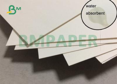 China 70 x  100cm 1mm 2mm 3mm Pure White Water Absorbent Cardboard Sheet For Cup Coasters for sale