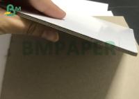 China Recycled Pulp 0.8mm To 3mm Thick White / Black Laminated Grey Paperboard sheets for sale