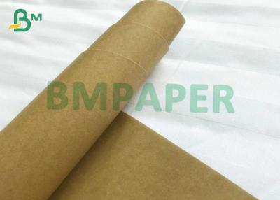 China 0.55mm 0.6mm Light Brown Washable Kraft Paper Fabric Roll 150cm Width for sale