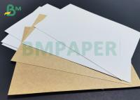 China Virgin Pulp 300g 325g C1S Coated Kraft Back Paperboard For food packaging box for sale