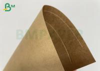 China Folding Resistance Virgin Brown Kraft Paper With 100% Wood pulp for sale