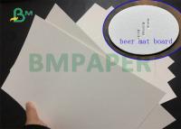 China Thickness 0.7mm 0.8mm Absorbent Uncoat Beer Mat Board For Hotel Coasters 70 x 100cm for sale