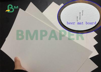 China Thickness 0.7mm 0.8mm Absorbent Uncoat Beer Mat Board For Hotel Coasters 70 x 100cm for sale