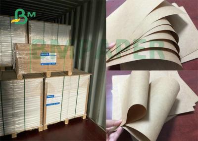 China 90gsm 100gsm Tearing Strength Unbleached Expansible Sack Kraft Paper For Cement Bag for sale