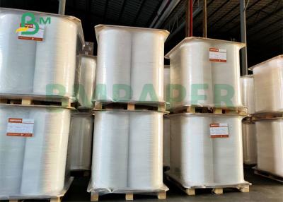 China 28gsm 27mm 29mm White Straw Wrapping Paper Bobin For Pack Plastic Straws for sale