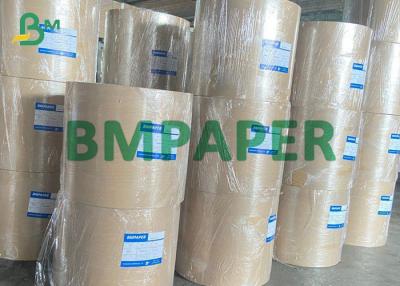 China 40g 50g One Side Glossy Coated White Kraft Paper For Packaging for sale