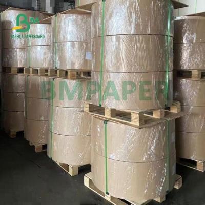 China 60gsm 70gsm Brown Kraft Paper Roll Bobbin For Food Packaging Bag 40cm 50cm for sale