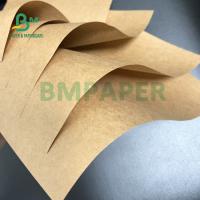 China 80gsm Dark Brown Kraft Liner Paper For Rice Bags High Strength for sale