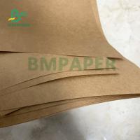 China 80gsm Dark Brown Kraft Liner Paper For Rice Bags High Strength for sale