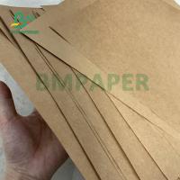 China 90gsm Sack Brown Kraft Liner Paper Jumbo Roll Uncoated & Smooth for sale