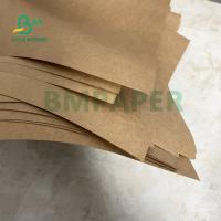 China 90gsm Sack Brown Kraft Liner Paper Jumbo Roll Uncoated & Smooth for sale