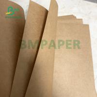 China 90gsm Sack Brown Kraft Liner Paper Jumbo Roll Uncoated & Smooth for sale