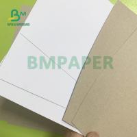 China 700mm X 100mm Duplex White Gray Back Board For Book Covers 250gsm for sale