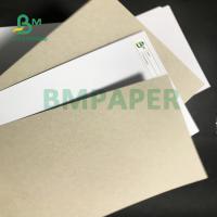 China 450gsm  46'' X 21'' Duplex Paper Board Gray Back High Brightness for sale