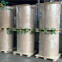 China 150g - 450g Double Side Wood Pulp Recyclable Reddish Brown Kraft Jumbo Paper for sale