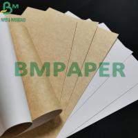 China 230gsm Brown Bottom Of White Coated Eco - friendly Liner Kraft Paper For Packing for sale