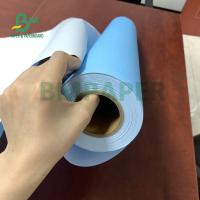 China 30'' X 1000m Single Side Blue Engineering Paper Water Resistance 80gsm for sale
