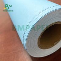 China 30'' X 1000m Single Side Blue Engineering Paper Water Resistance 80gsm for sale