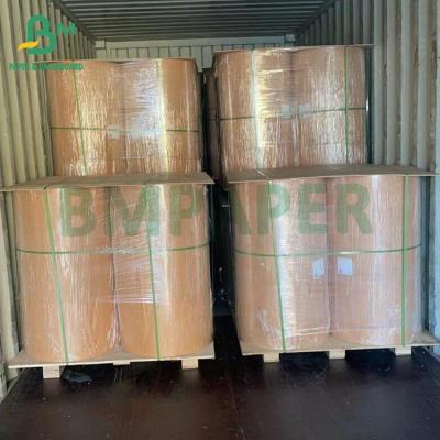 China 50gsm 60gsm High Strength Customized Brown Sack Kraft Paper Roll for sale