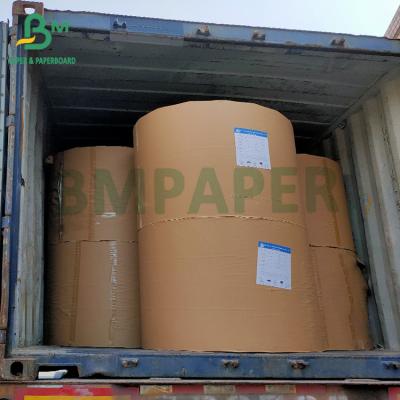 China 120gsm Strong High Tear Resistance Brown Cement Kraft Paper Roll for sale