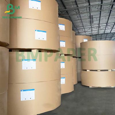 China Greaseproof Food Package Box Brown Kraft PE Coated Paper Roll for sale