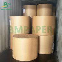 China Untear Brown Kraft Greaseproof French Fries Boxes PE Coated Paper for sale