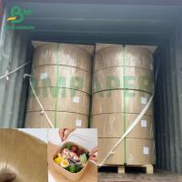 China 270 + 15 GSM Greaseproof Untear Brown Kraft PE Coated Food paper for sale
