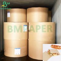China 35 + 10 GSM Brown Greaseproof Fry Food Bags PE Coated Craft Paper for sale