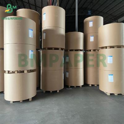China 270gr 300gr Wide Format Unbleached Craft Coil Paper For Shopping Bags 85cm 120cm for sale