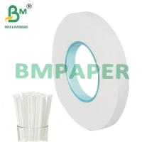 China 25mm x 1000m Food Grade Wrapping Straws White Paper With Jumbo Roll 28g for sale