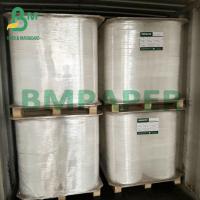 China 25mm x 1000m Food Grade Wrapping Straws White Paper With Jumbo Roll 28g for sale