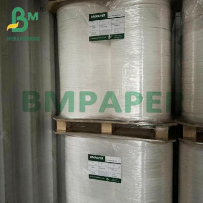 China 25mm x 1000m Food Grade Wrapping Straws White Paper With Jumbo Roll 28g for sale