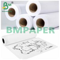China 2 Inch Core White Plotter Paper Roll For Engineering Planning 24