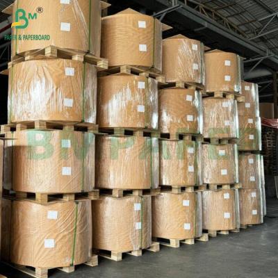 China High Strength Paper Sack Paper Plain Brown 70gsm 80gsm Semi Extensible Kraft for sale